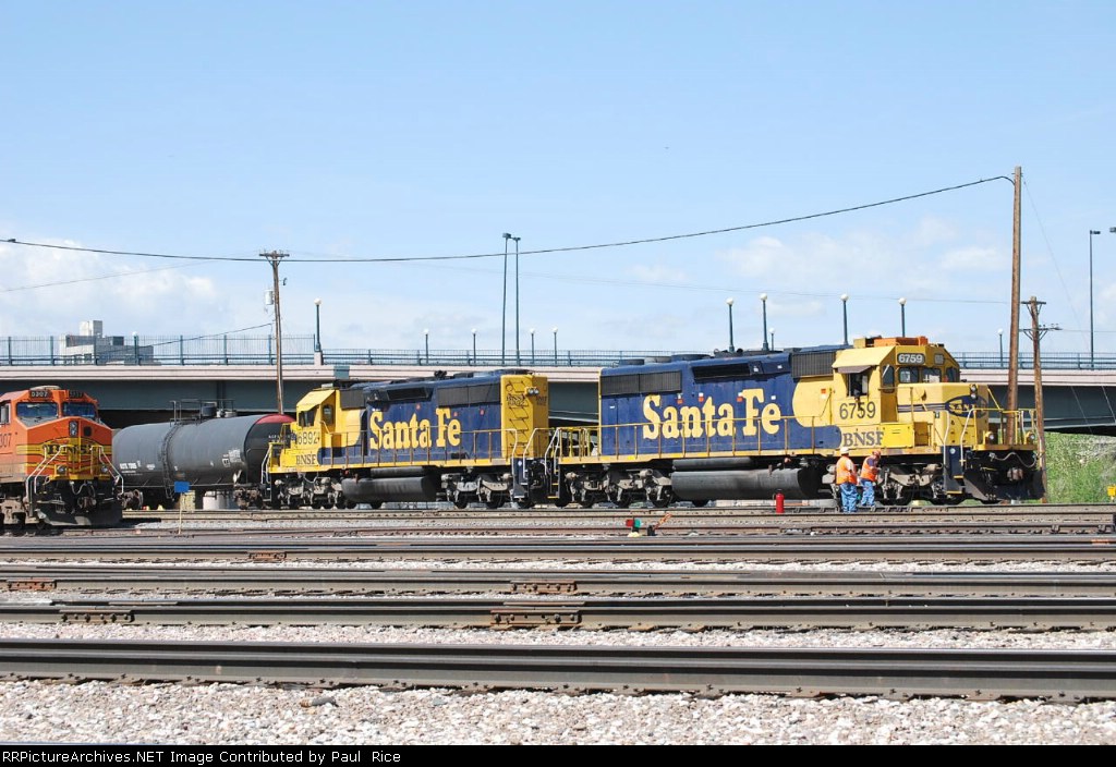 BNSF 6759 Leads An In Bound Freight